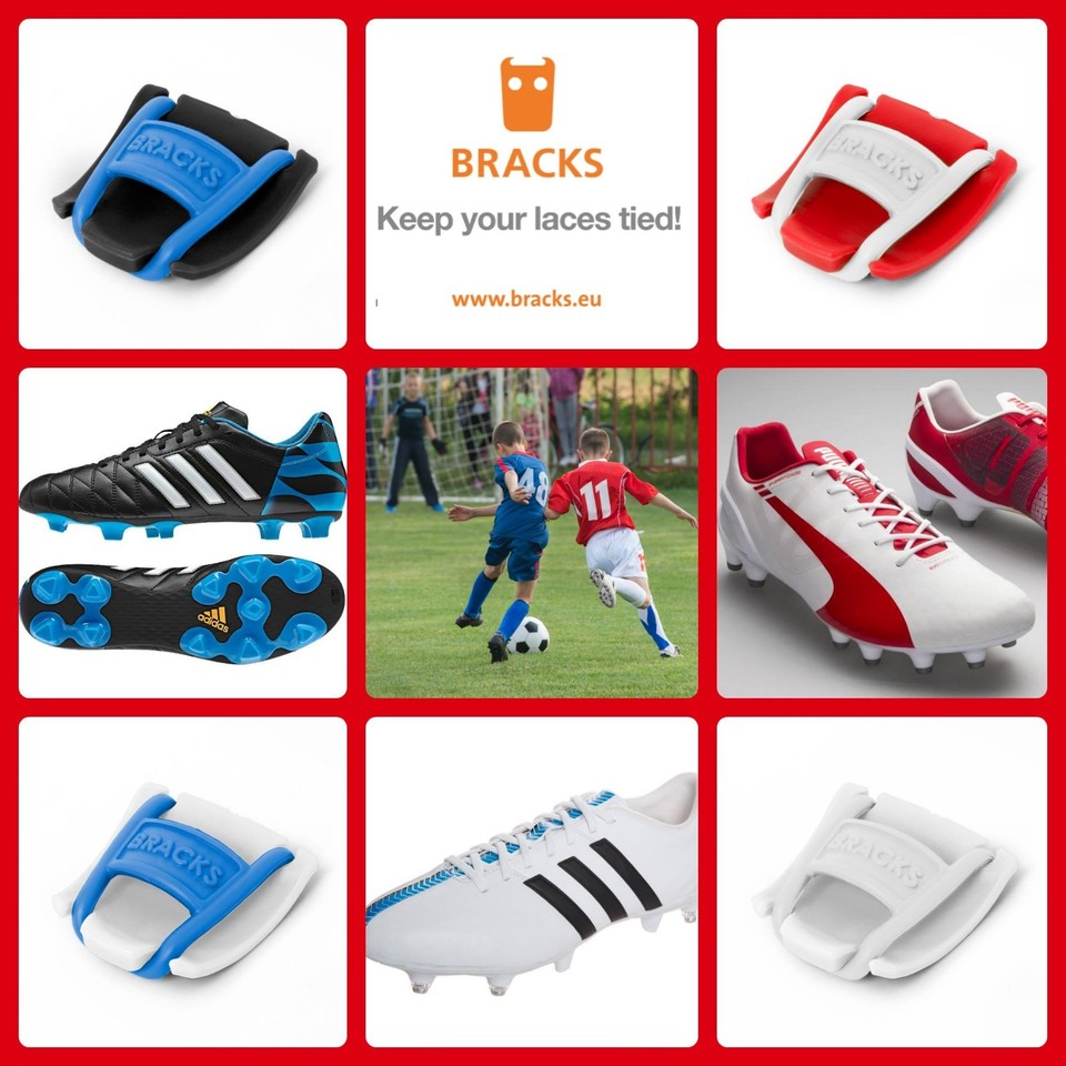 Laces Lock Bracks Shoelace clips, a pair Red / Black Keep Your Laces ...