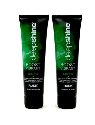 RUSK Deepshine Boost Vibrant Green Color Depositing Conditioner 5.2 oz ...