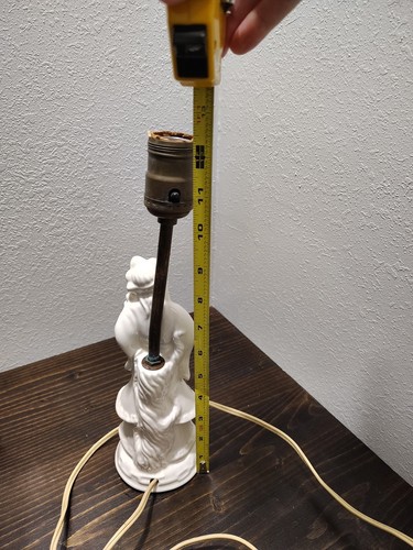 Vintage MCM Asian Off White Geisha Chinoiserie Table Lamp *Needs New ...