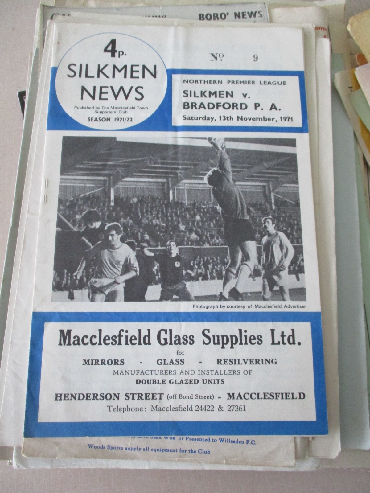 1971-72 Macclesfield Town v Bradford Park Avenue Northern Premier ...