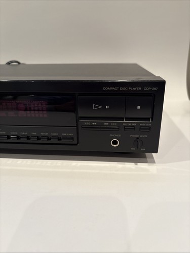 Sony CDP-297 High Density Single Tray Compact Disc CD Player (TESTED/NO ...