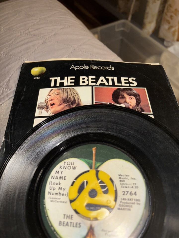 Beatles "Let It Be/You Know My Name" 1970 45 Apple 2764 With APPLE ...