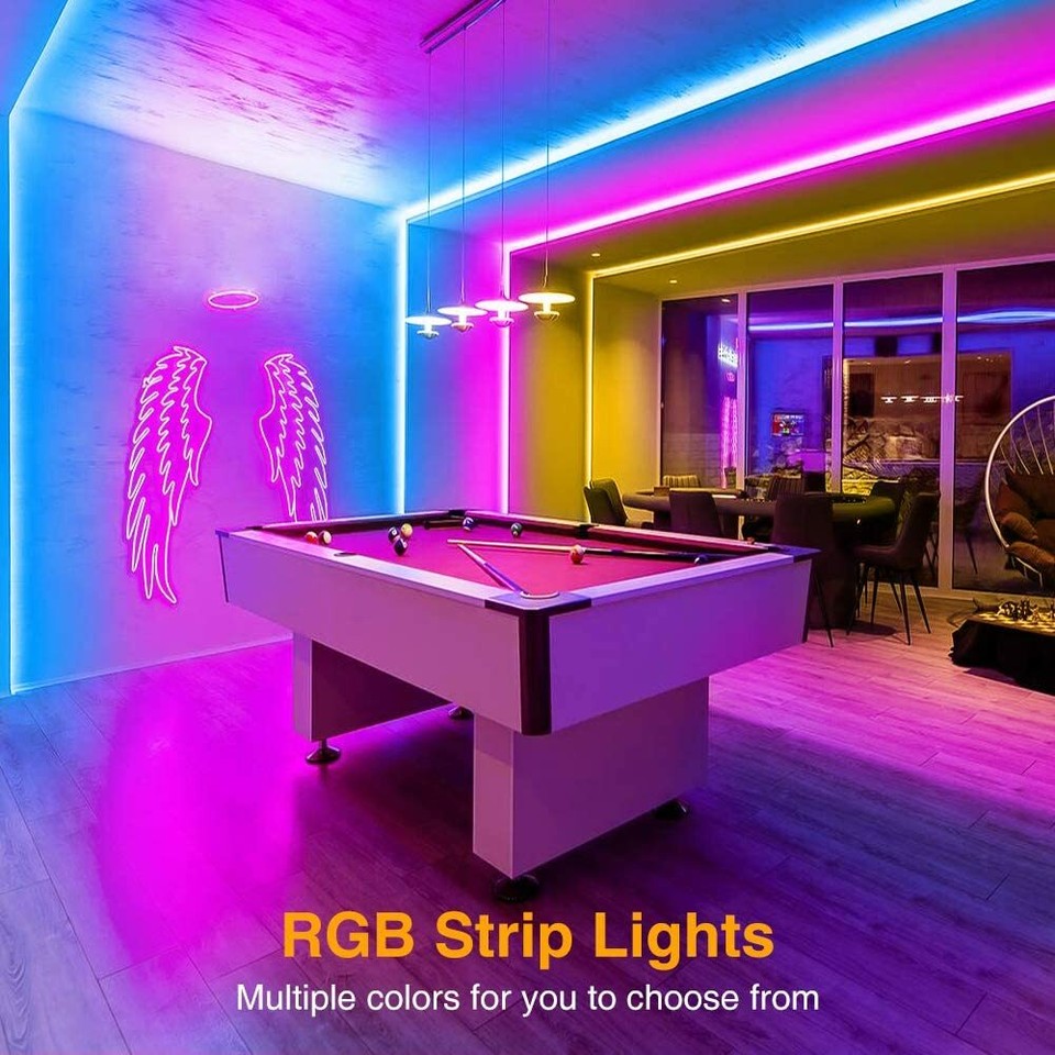 5M SMD RGB 3528 Waterproof 300 LED Strip Light 44 Key Remote 12V 3A US ...