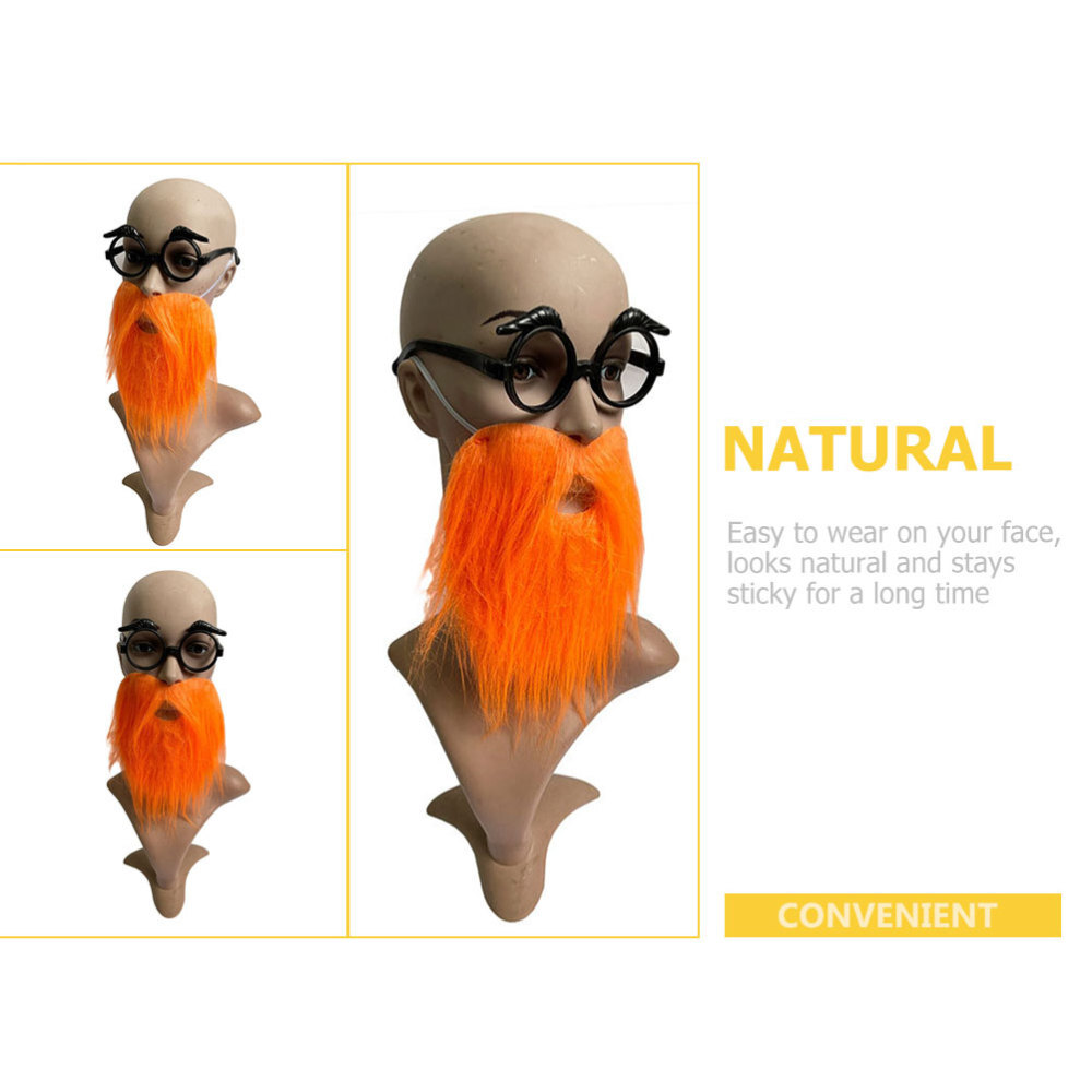 2 Pcs Prom Party Beard Fake Mustache Kids Costume Cosplay Prop | eBay
