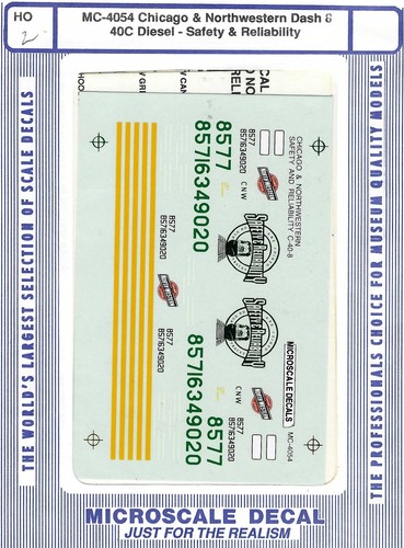 Microscale Decals - # MC-4054 - Vintage - Chicago & Northwestern | eBay