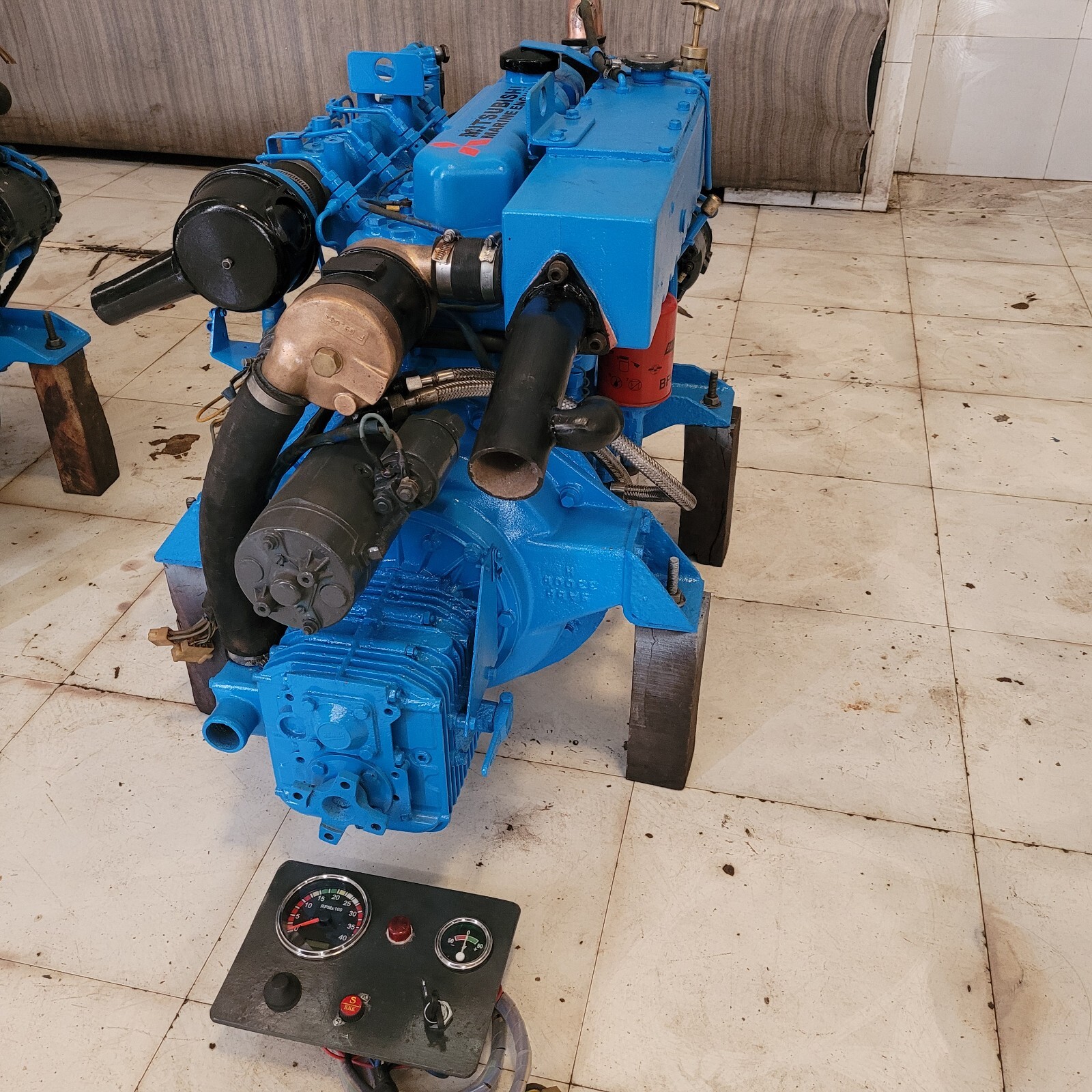 Mitsubishi S4-E2 70 hp marine HE cool diesel engine lifeboat Used ...