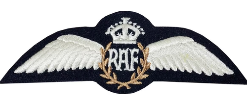RAF British Pilot Wings (5 Inch) Hook & Loop Badge Royal Air Force ...