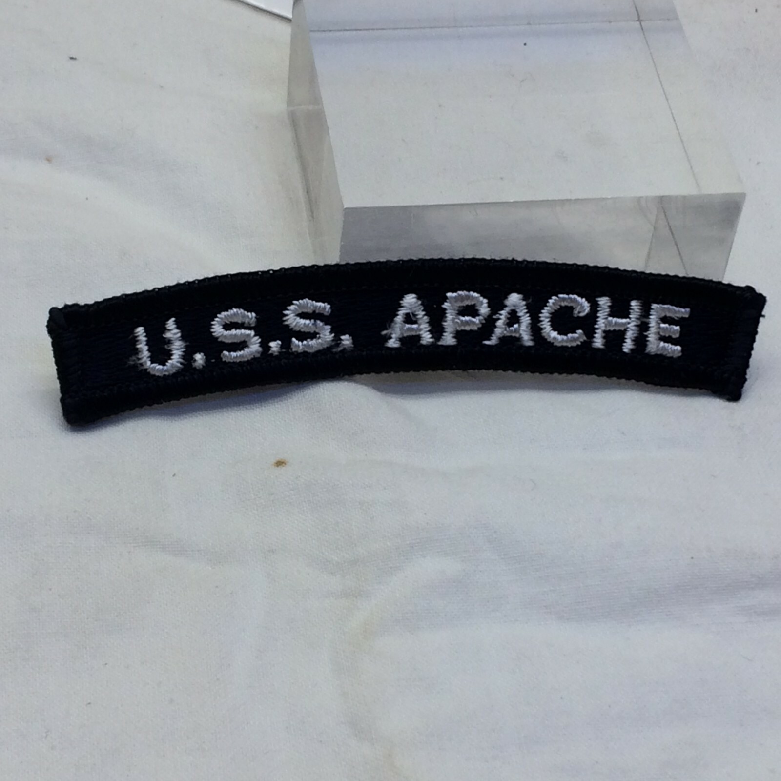 U.S.S. Apache Military Patch Arc Tab Badge | eBay