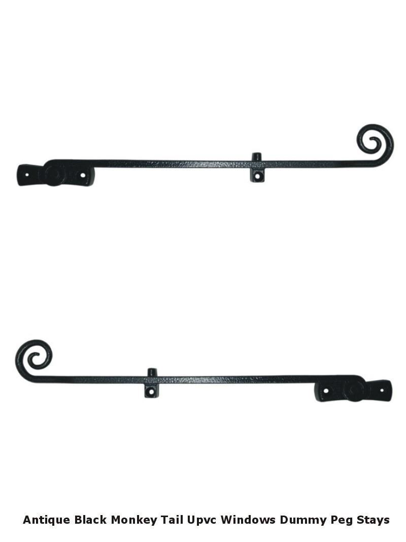 Peg Stay Monkey Tail Antique Black Window Cottage Type Dummy | eBay UK