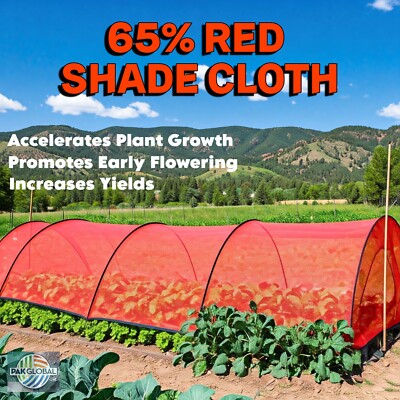 65% Red Shade Cloth Factor - Promotes Early Flowering & Robust Growth ...