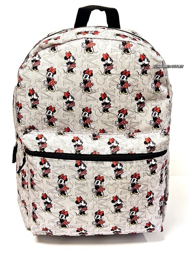 Disney Minnie Mouse Large 16" School Backpack All Over Print Travel ...