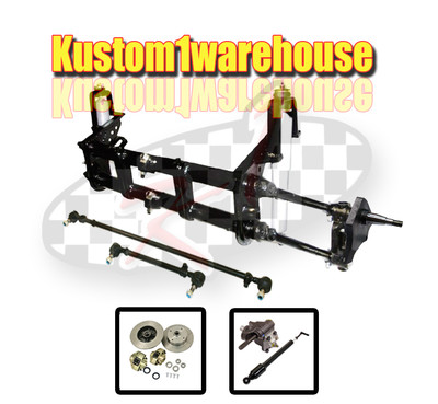 4 inch narrowed VW link king pin front end beam w/drop disc brakes ...