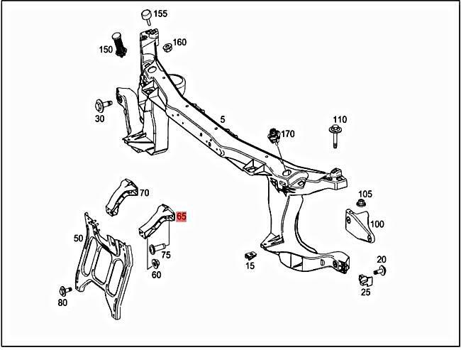MERCEDES OEM 16-17 Metris Radiator Support-support Bracket Left ...