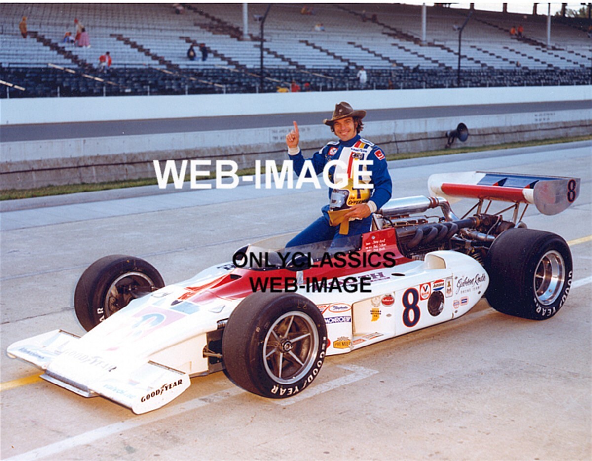 1976 JAN OPPERMAN ORIGINAL OUTLAW COWBOY INDY 500 8X10 PHOTO USAC AUTO ...