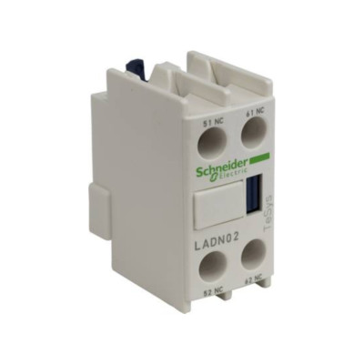 Schneider LADN02 Auxiliary Contact Block TeSys D 2NC Front Mounting ...