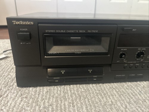 Vintage Technics RS-TR210 Dual Stereo Cassette Deck Tape Player ...