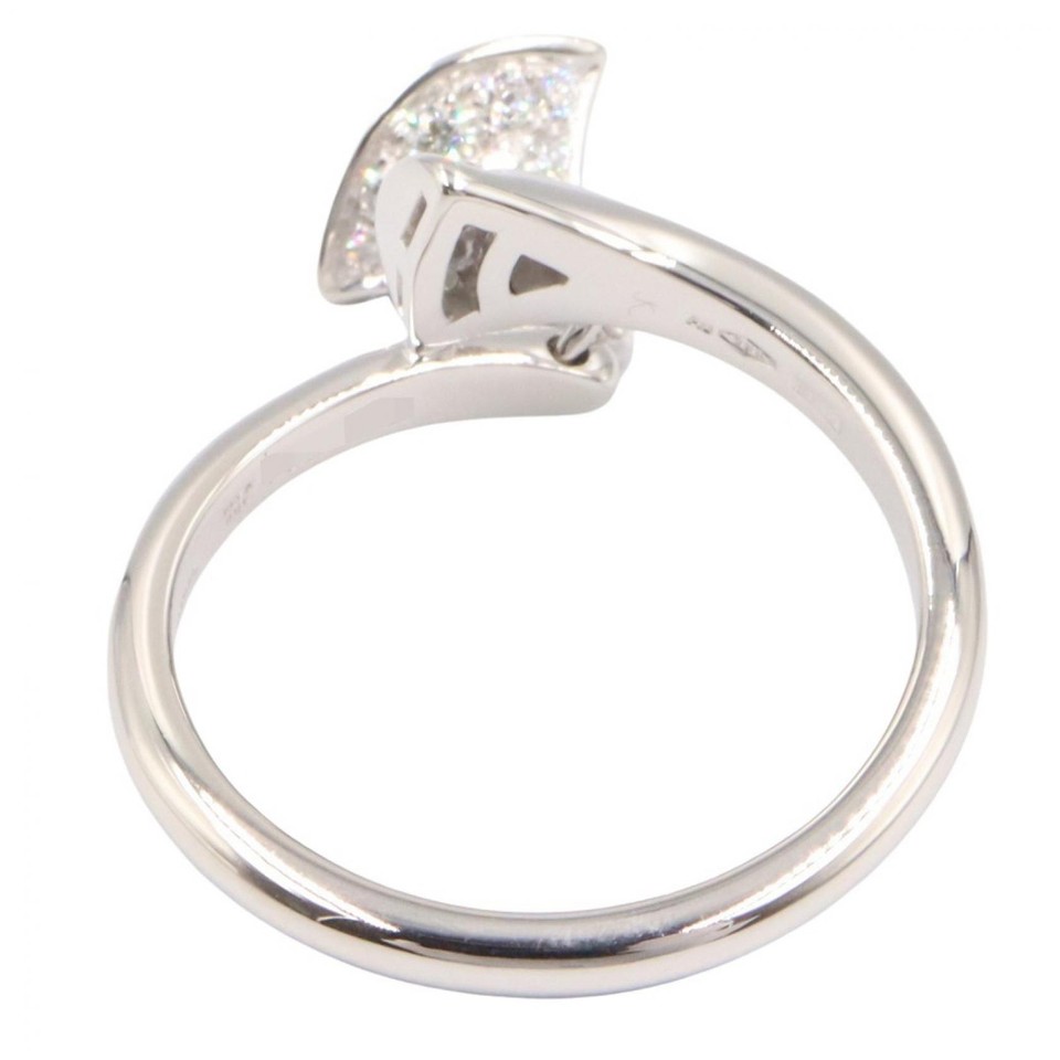 BVLGARI Diva Dream Diamond Ring 18KWG White Gold Used women US size 7.5 ...