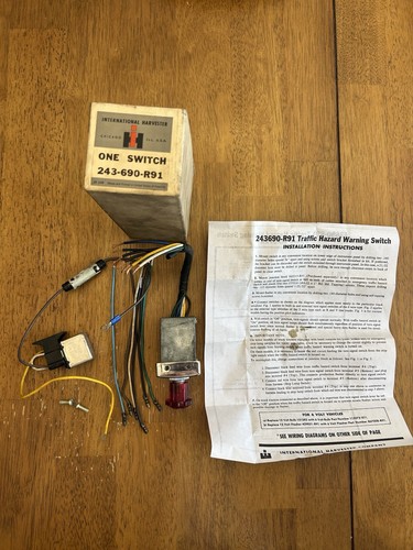 NOS 1963-1970 International Harvester 4-Way Emergency Flasher Switch ...