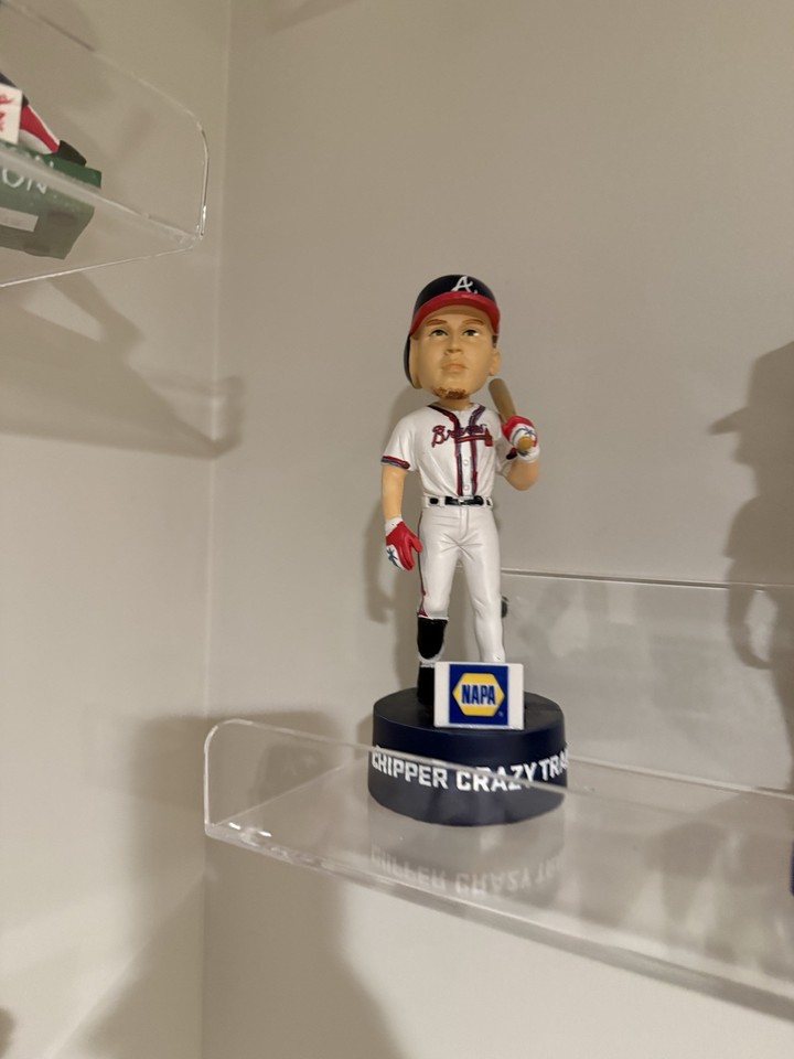 Atlanta Braves Chipper Jones Crazy Train Bobblehead Damaged See Notes ...