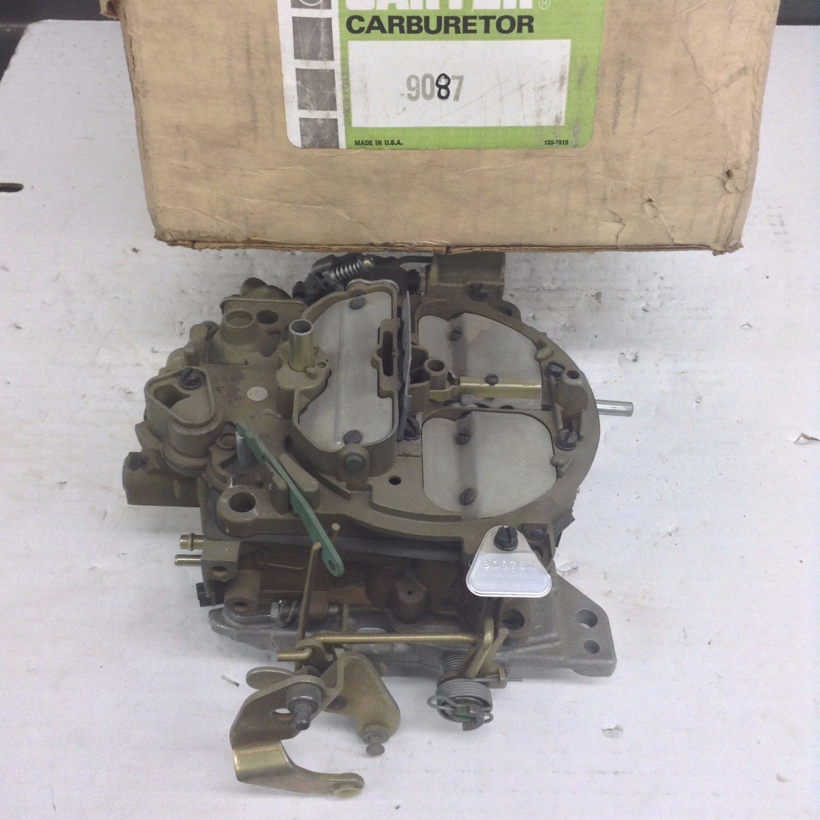 NOS CARTER QUADRAJET CARBURETOR 9087S 1975-1976 CHEVY GMC TRUCK 350-400 ...
