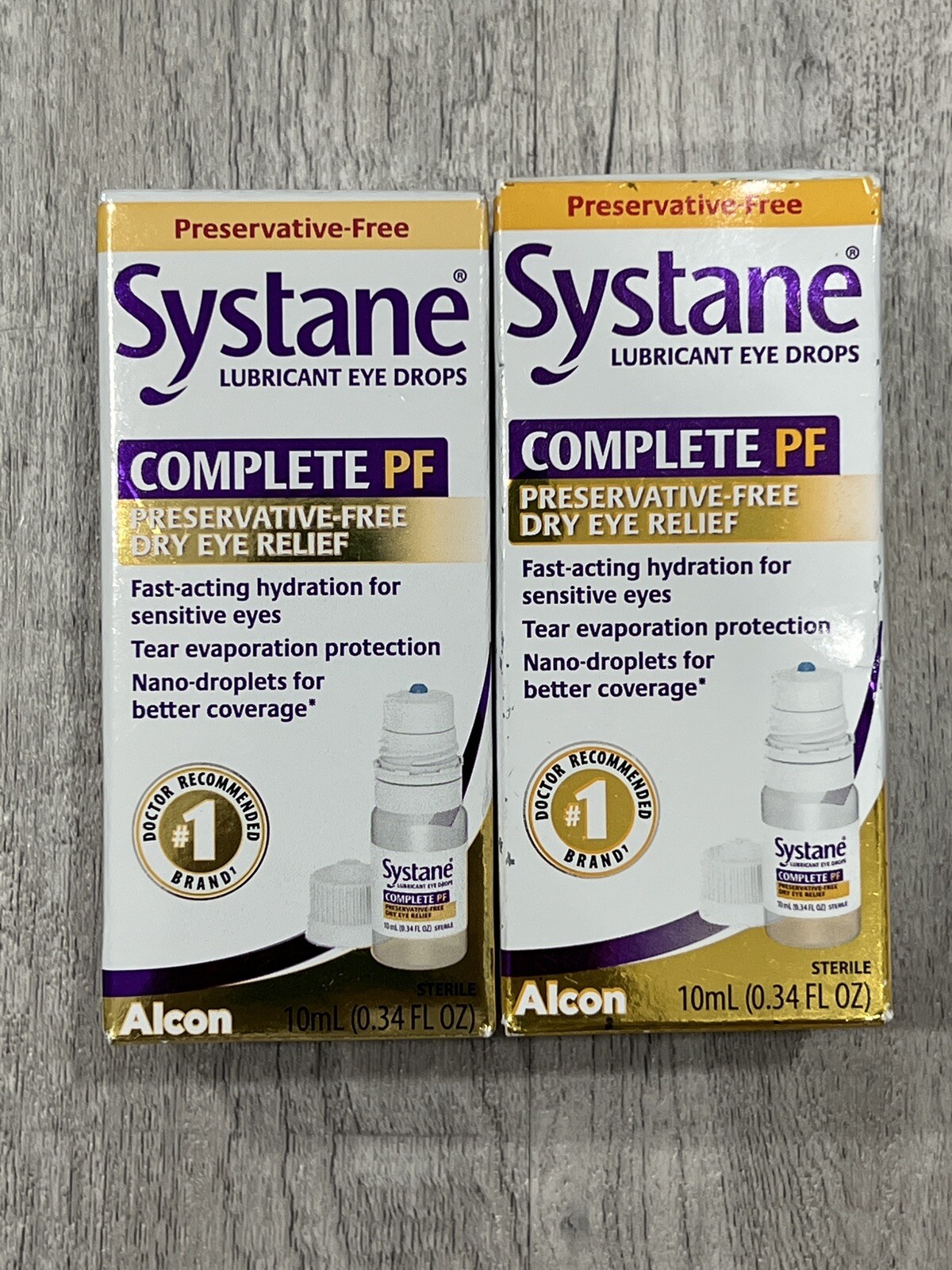 (2X) New Systane Complete PF Dry Eye Relief - 10mL Each Box. Exp. 2024 ...