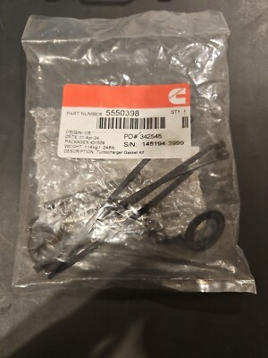 5550398 Cummins Holset VGT Turbo Actuator Gasket Install Kit Genuine ...