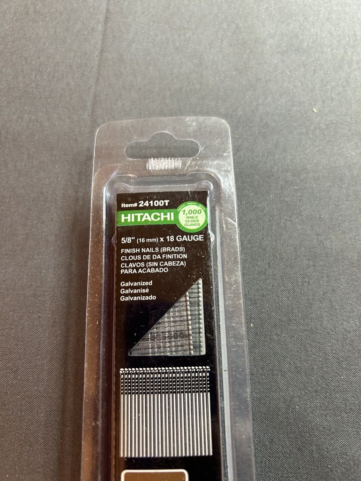 HitachI 1000 18-GAUGE BRAD NAILS 5/8"-15 mm High Quality Steel ...