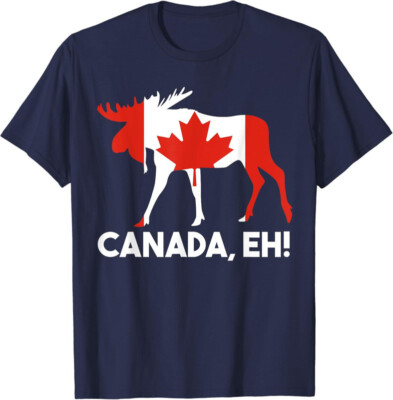 Canada, eh! Canadian Proud Moose Graphic Theme Unisex T-Shirt | eBay