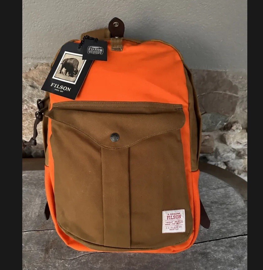 FILSON JOURNEYMAN BACKPACK DARK TAN/FLAME - Gem
