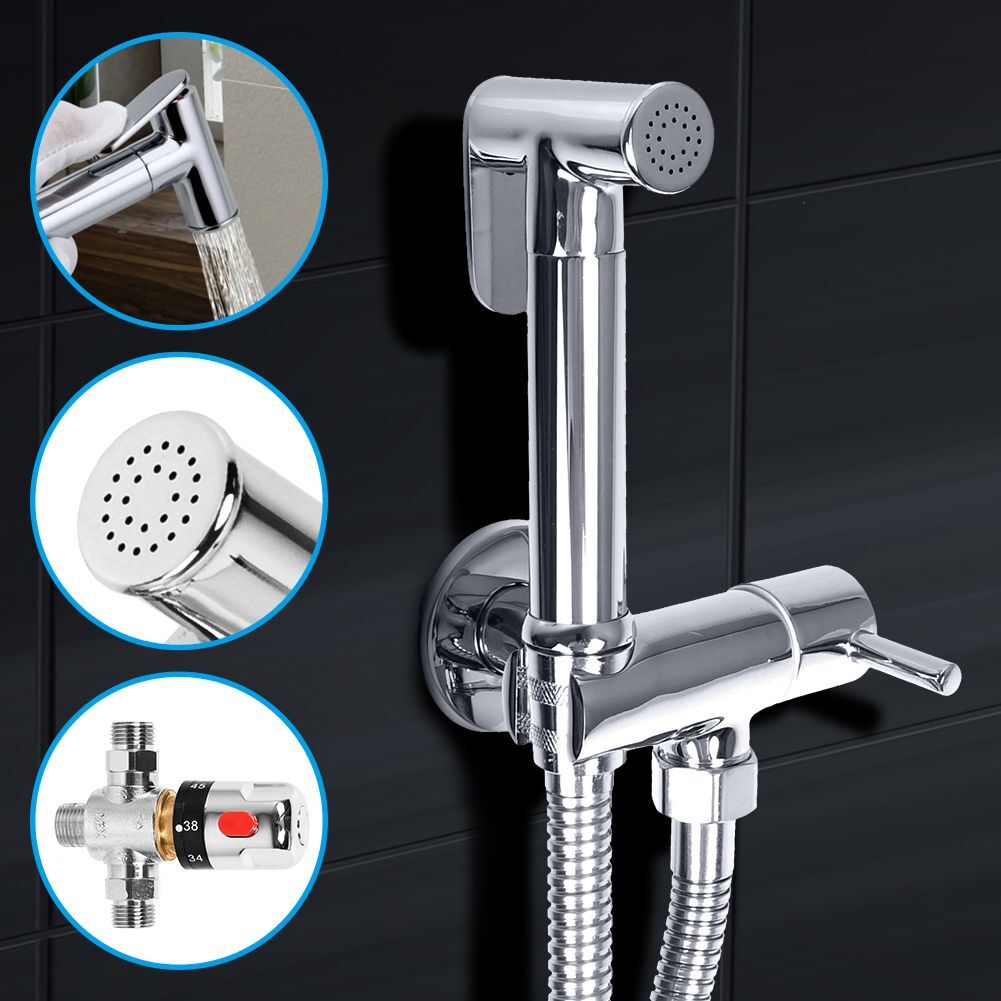 Thermostatic Mixer Bidets Valve Handheld Douche Spray Muslim Shattaf ...
