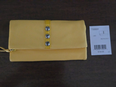 Brighton Yellow Leather Wallet T3353Y, Gently Used | eBay