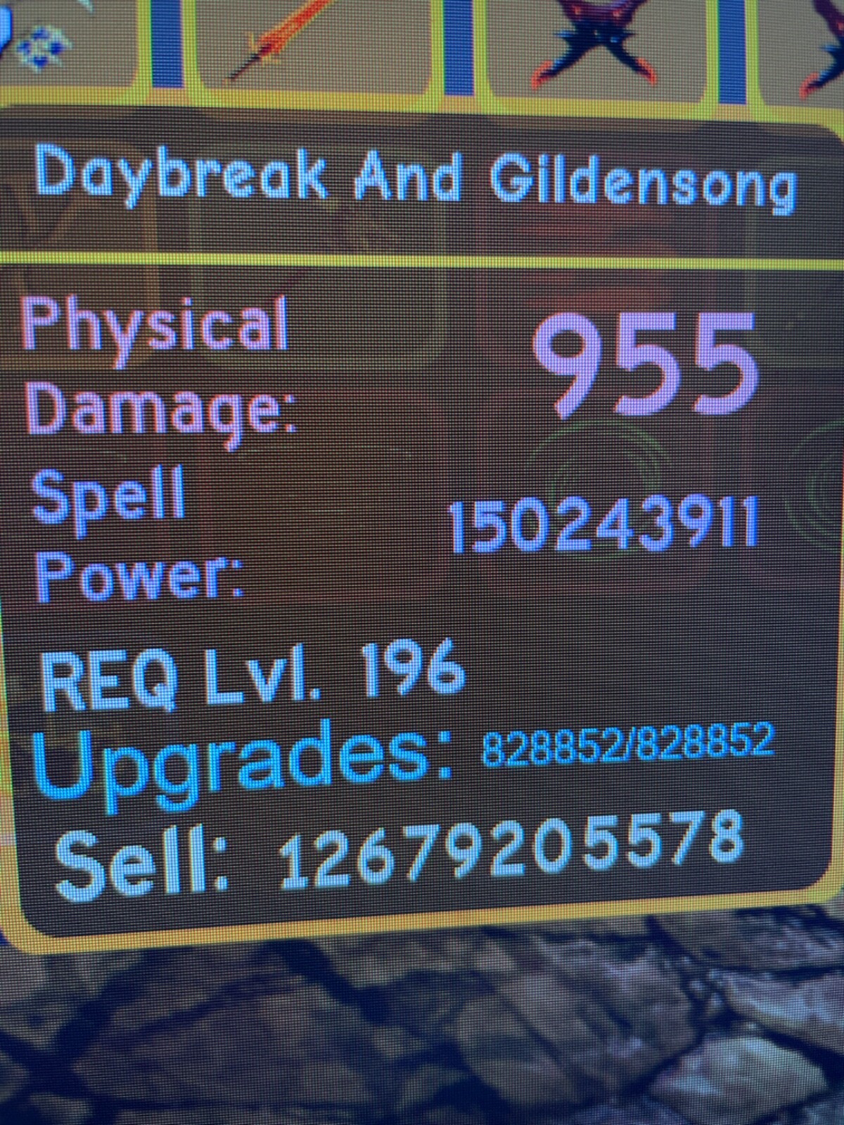 Roblox dungeon quest gs leg (DAG 150.2m spell power) READ DESCRIPTION ...