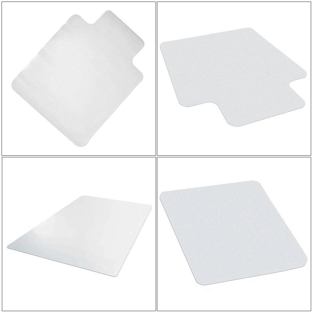 HEAVY PVC PLASTIC OFFICE COMPUTER CHAIR CARPET/HARD FLOOR PROTECTOR MAT ...