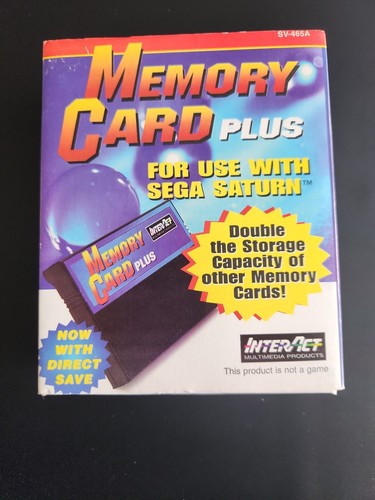 Sega Saturn Memory Card Plus Interact 8MB Direct Save | eBay
