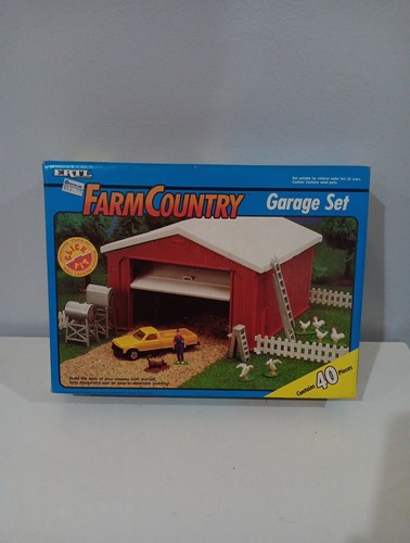 Vtg New In Box 1990 ERTL Farm Country Garage Set 1 64 40 Pieces | eBay