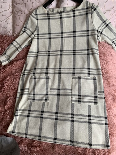 primark Dress Size 14 Cream Check | eBay