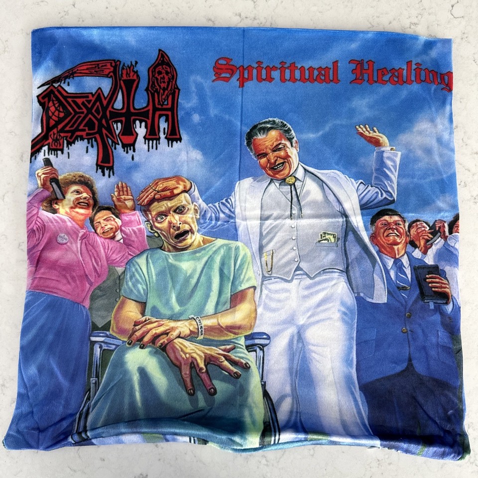 Rare Pillowcase Death Spiritual Healing Album, Brand New 18x18! | eBay