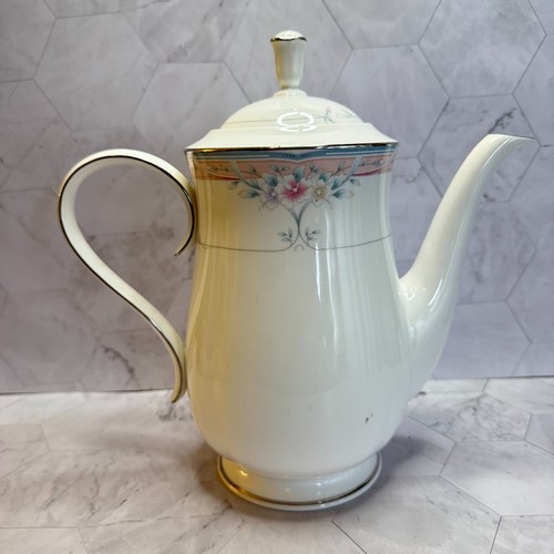 LENOX Debut Collection Tea Coffee Pot & Lid Emily Pattern Discontinued ...