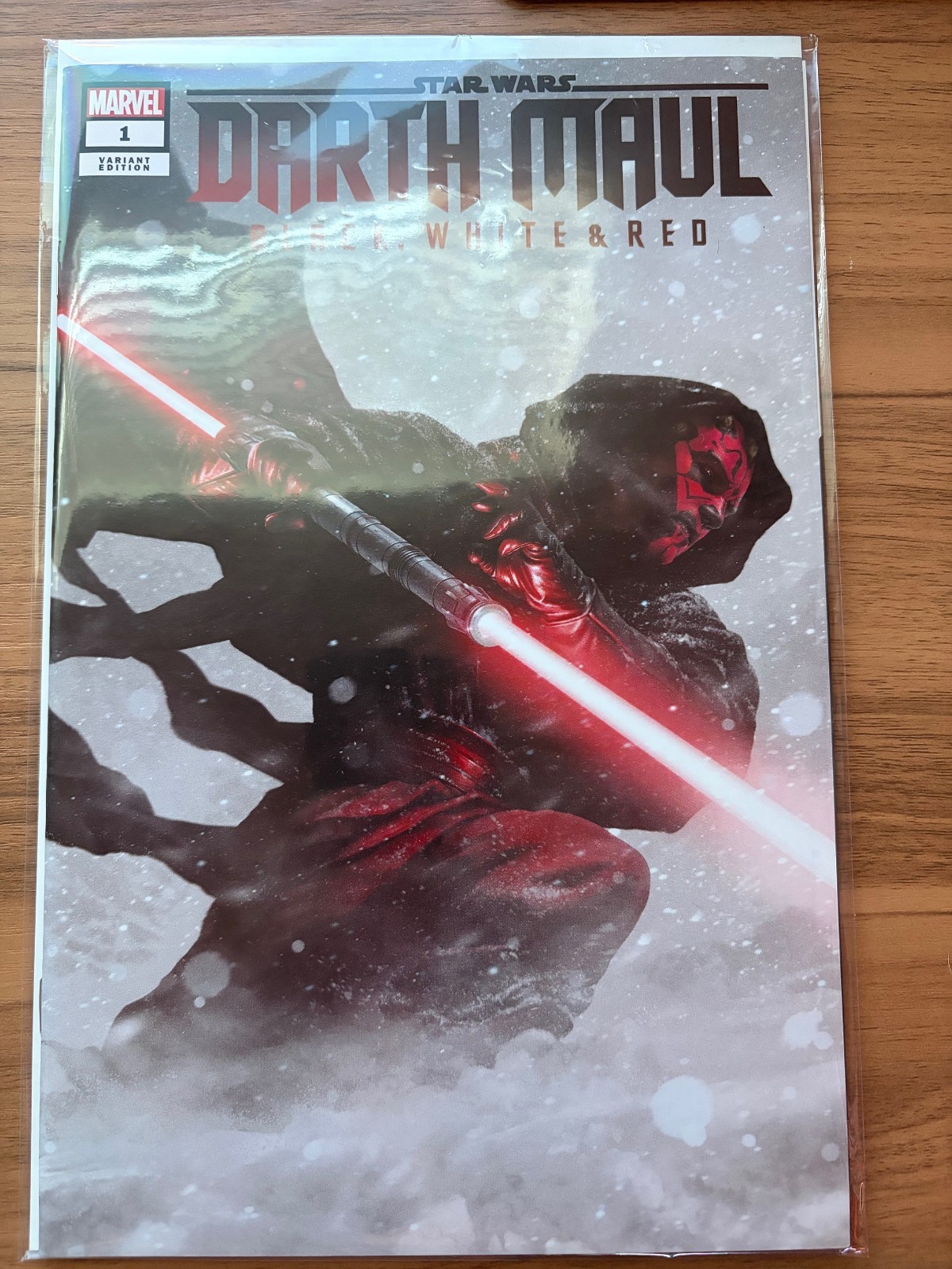 STAR WARS DARTH MAUL BLACK WHITE & RED #1 RAHZZAH VARIANT W/ COA | eBay