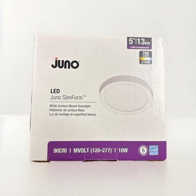 JUNO LED SLIM FORM 90CRI MVOLT (120-277) 10 W Surface Mount Downlight ...