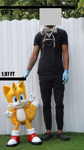 Life Size Tails The Fox Ultra-Processed Seamless Figure 24” Tall | eBay