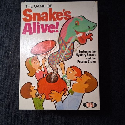 Snakes Alive Board Game 1966 Ideal Rare Vintage Action Game Works Great ...