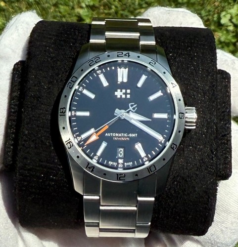 Christopher Ward C63 Sealander GMT Automatic 36mm Black/Silver | eBay