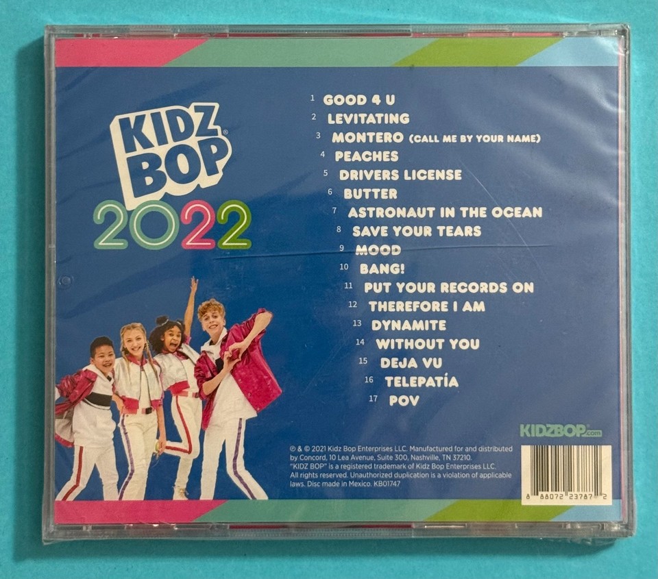 KIDZ BOP Kids KIDZ BOP 2022 (CD) New/Sealed/Cracked Case | eBay