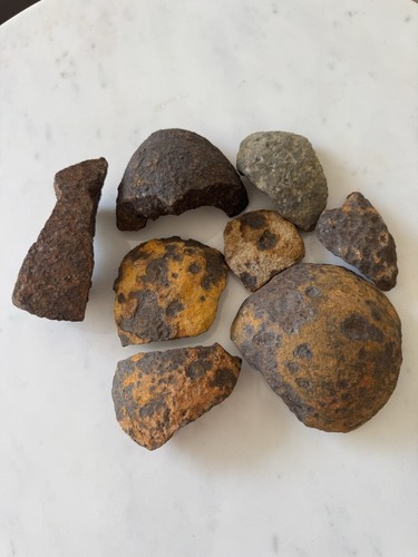 Lot of 8 Civil War Artillery Shell Fragments Columbia, SC – Sherman’s ...