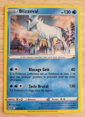 CARTE POKEMON / HOLO / BLIZZEVAL / 051/196 / VF 2022 | eBay