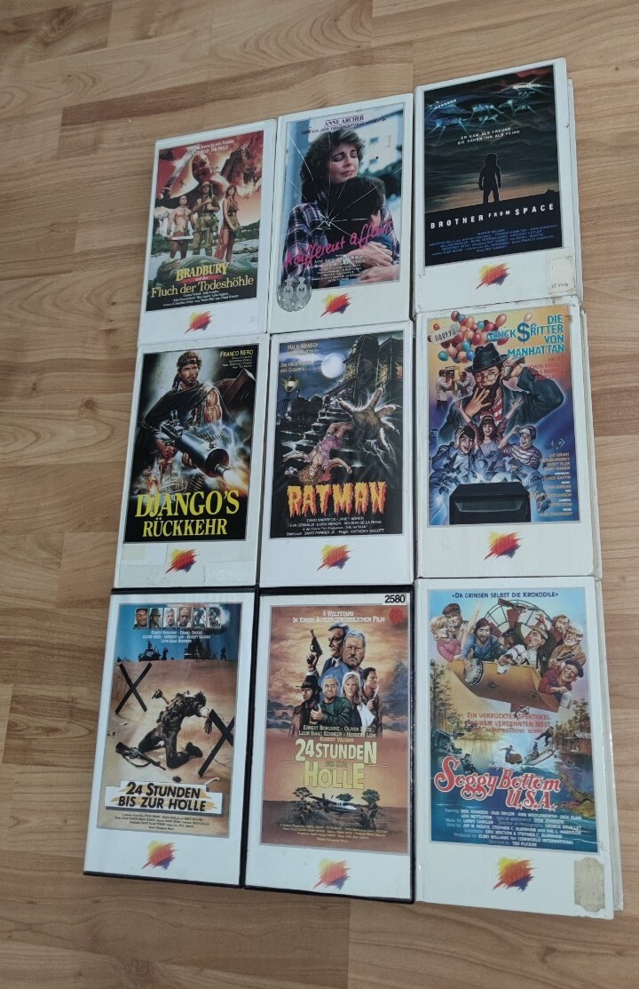 VHS IHV Video Sammlung Ratman Soggy Bottom Brother from Space Django ...