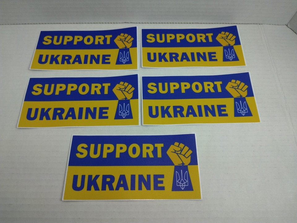 Support Ukraine sticker flag support decal American car truck decal ...