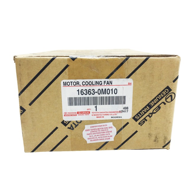 16363-0m010 Toyota Motor Cooling Fan 163630M010 Genuine OEM Part for ...