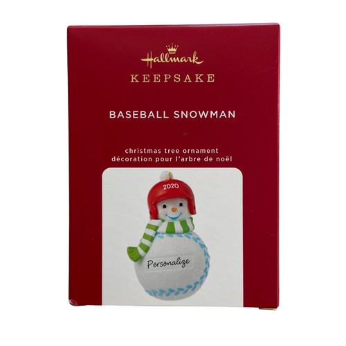 2019 Hallmark Baseball Snowman Personalize Keepsake Ornament, New | eBay